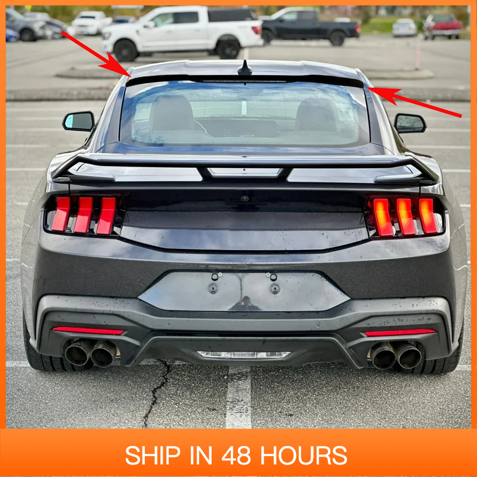 Car For Ford Mustang S650 GT Trunk Roof Sport Spoilers 2024 2025 Sport ...