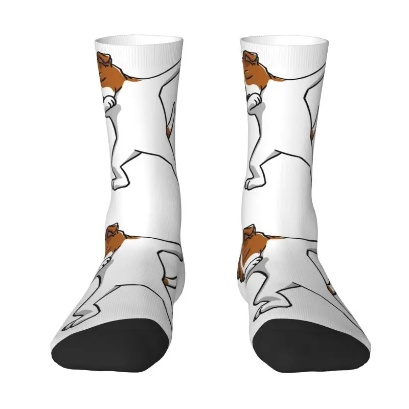 Kawaii Mens Funny Dabbing Jack Russell Terrier Dog Dress Socks Unisex ...