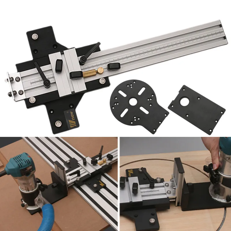 Wood Router Slotting Guide Rail Linear Slide Orbit Woodworking Circle ...