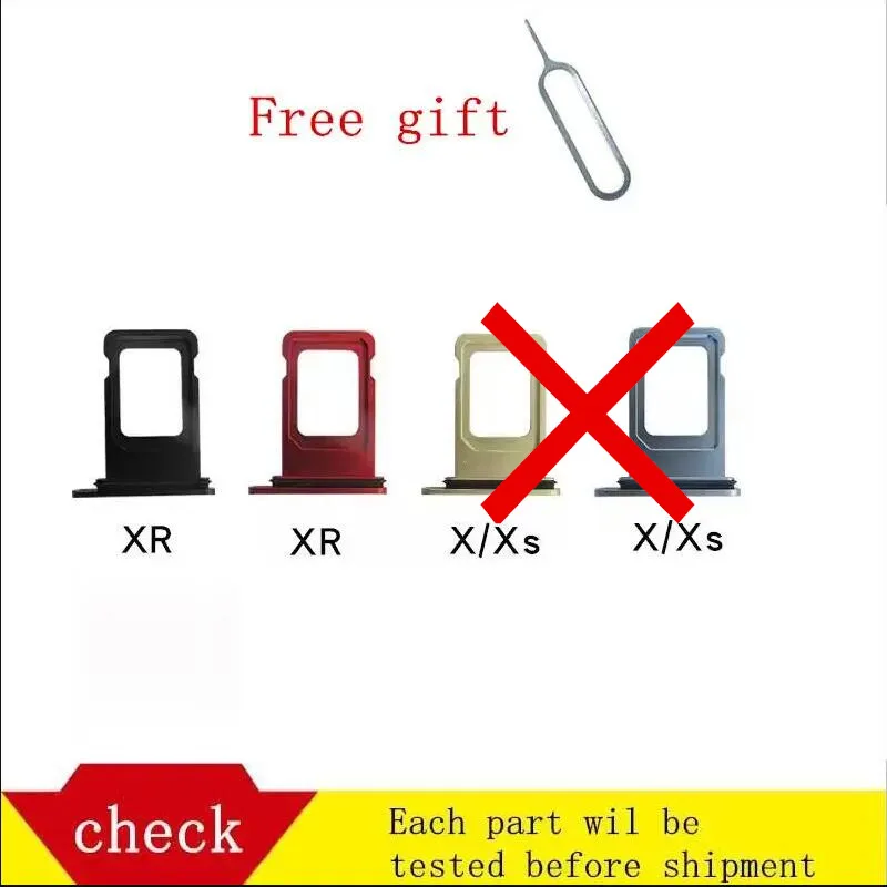For-Iphone-XR-SIM-Card-Tray-Sim-Card-Holder-Slot-adapter-and-Micro-SD ...