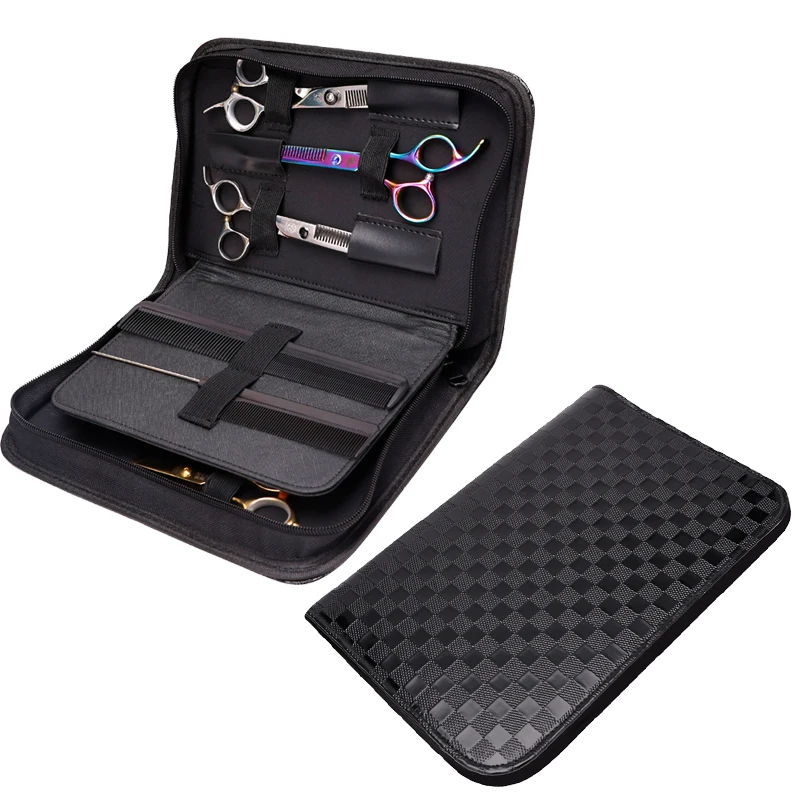 Salon Hairstylist Matte PU Leather Hairdressing Scissor Storage Bag ...