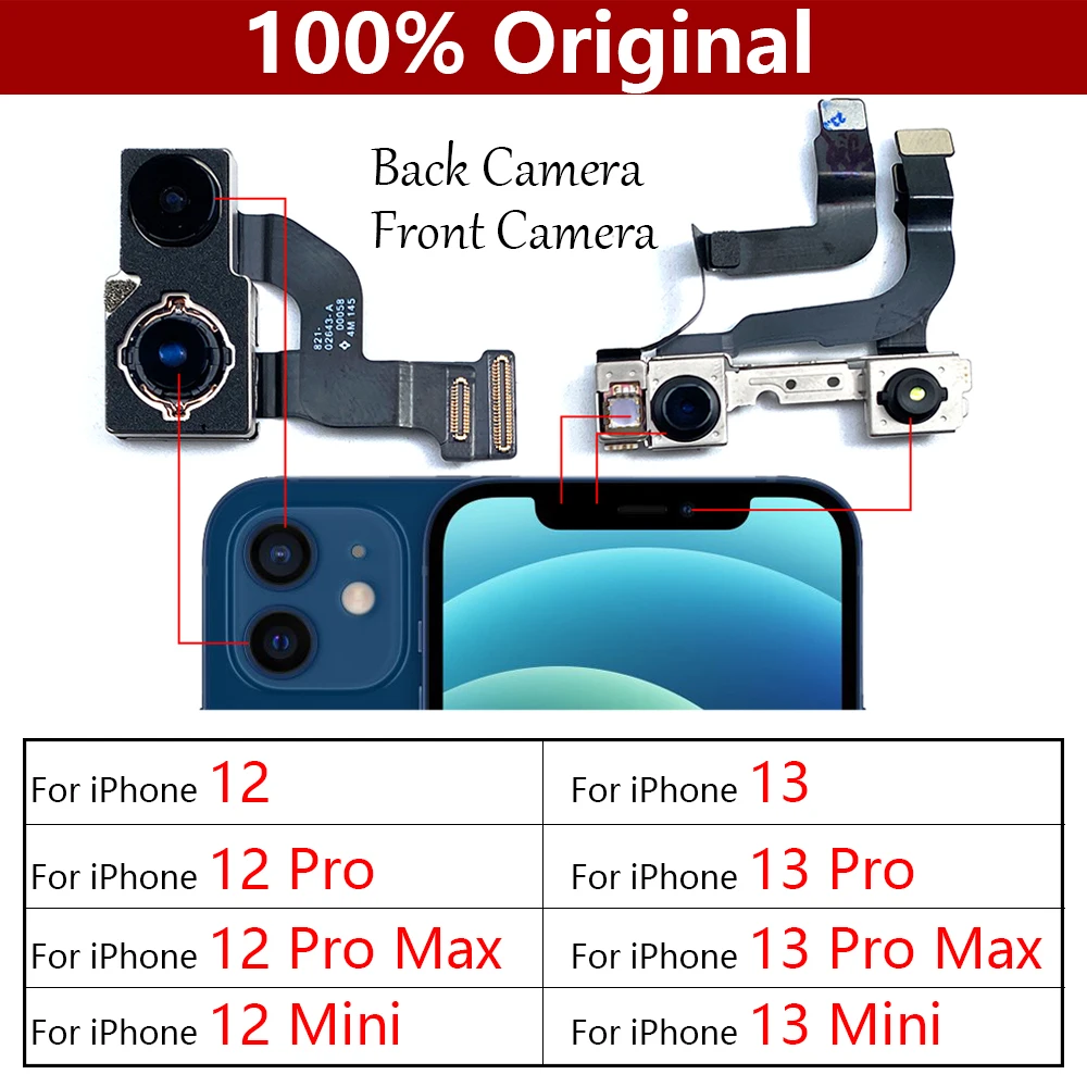 Original-Back-Rear-Camera-Module-Flex-Cable-For-iPhone-12-13-Pro-12Pro ...