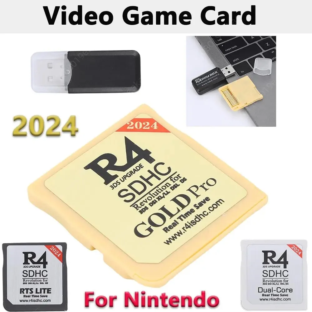 2024-novo-para-r4i-sdhc-r4-nds-adaptador-de-cart-o-branco-jogo ...