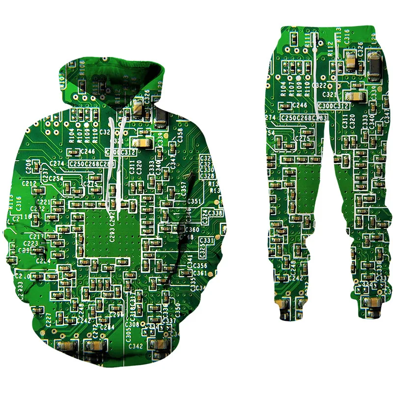 Funny-Electronic-Chip-3D-Print-Men-s-Tracksuit-Set-Casual-Hoodie-Pants ...