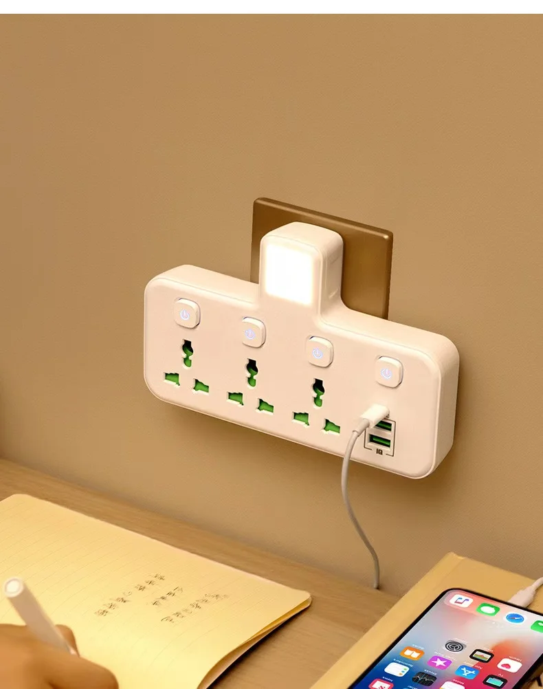 EU-UK-US-Plug-AC-Outlet-Power-Strip-Multiprise-Wall-Socket-Universal ...