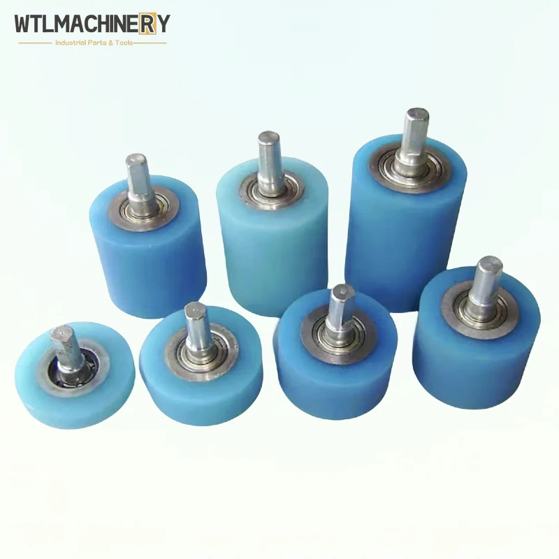 10Pcs-Silicone-Rubber-Wheel-Roller-With-Bearing-Shaft-Rod-For-Wrapping ...