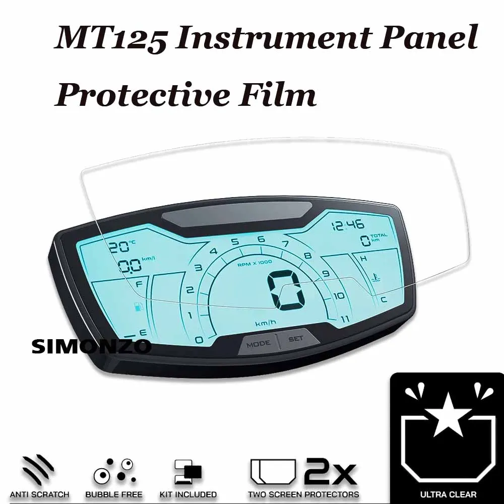MT125-Dashboard-Screen-Protector-R125-TFT-Protective-Film-For-YAMAHA ...