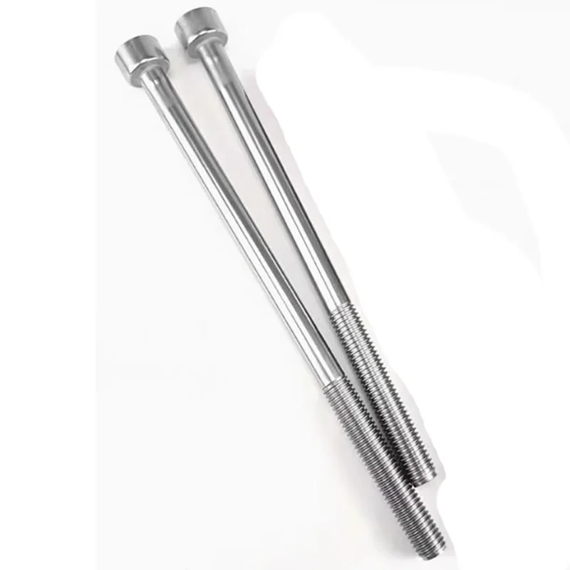 Extra Long M5 M6 M8 M10 Stainless Steel Knurled Part Thread Hex Socket ...