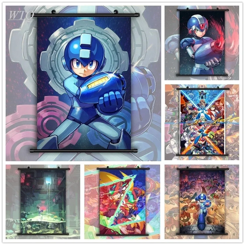 Rockman-Megaman-X-Zero-Anime-Impress-o-Canvas-Pintura-Decora-o-de ...