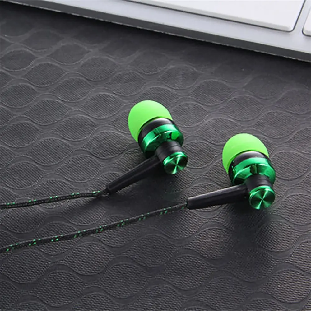 Universal-High-Quality-3-5mm-Wired-In-ear-Stereo-Earphone-Nylon-Weave ...
