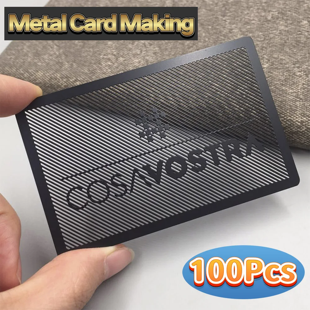 100Pcs Metal Membership Card Metal Card Making High-grade Metal ...