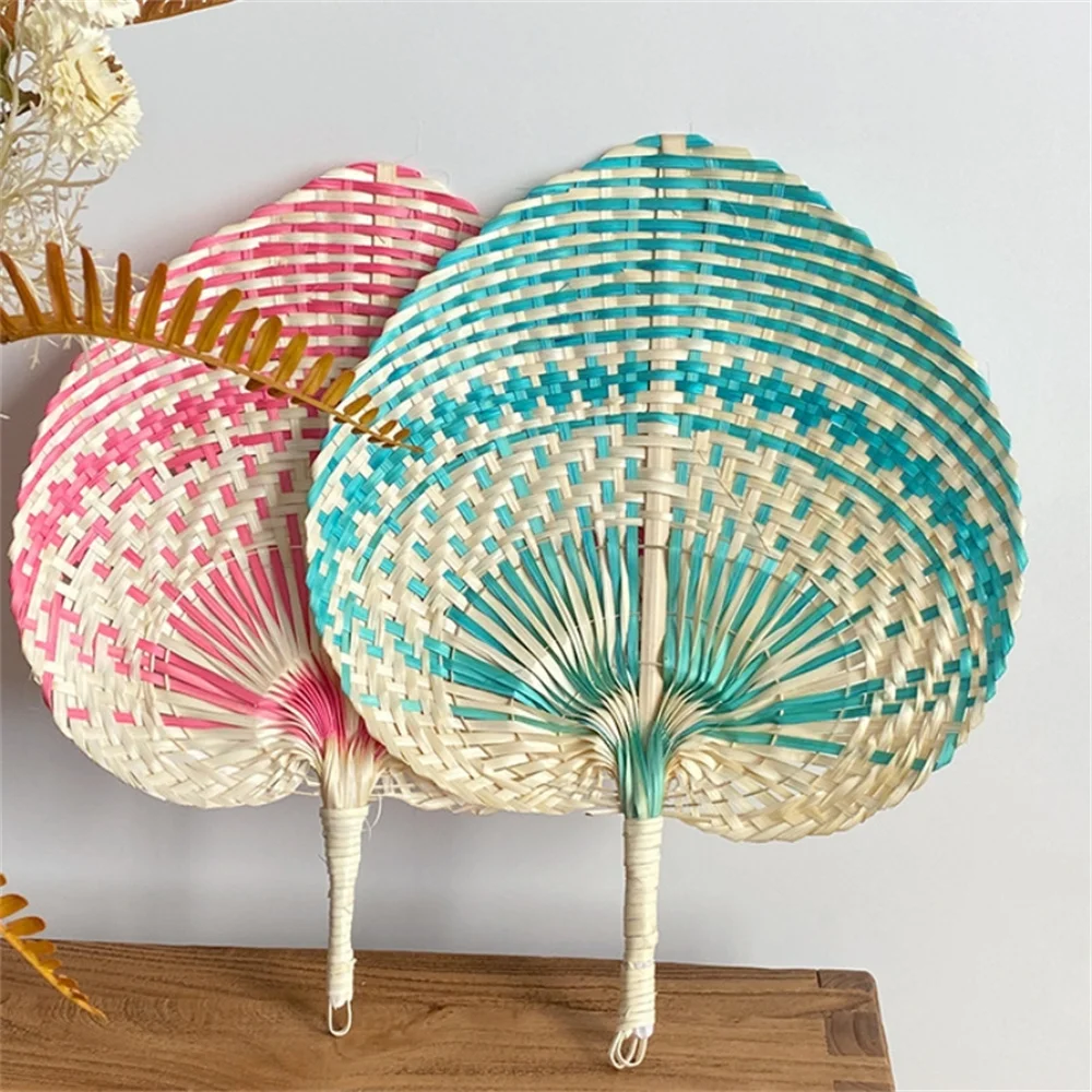 Summer-Rattan-Fan-Handmade-Straw-Woven-Fans-Craft-Cooling-Fan-Mosquito ...