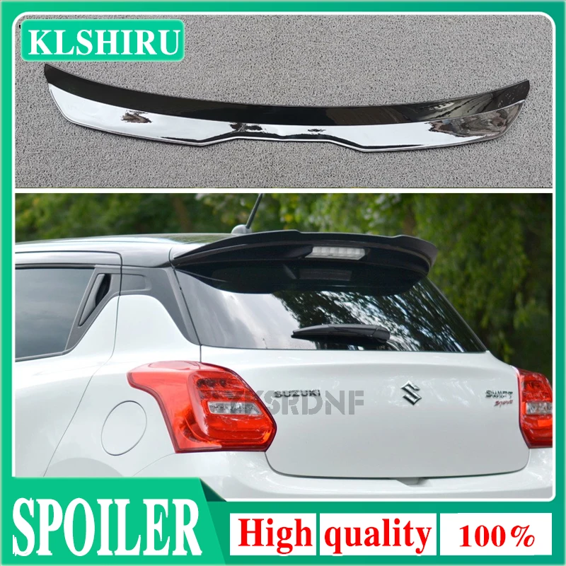 Roof Wing Lip Spoiler For Suzuki Swift 6 Sport 2018+ Abs Plastic Glossy ...