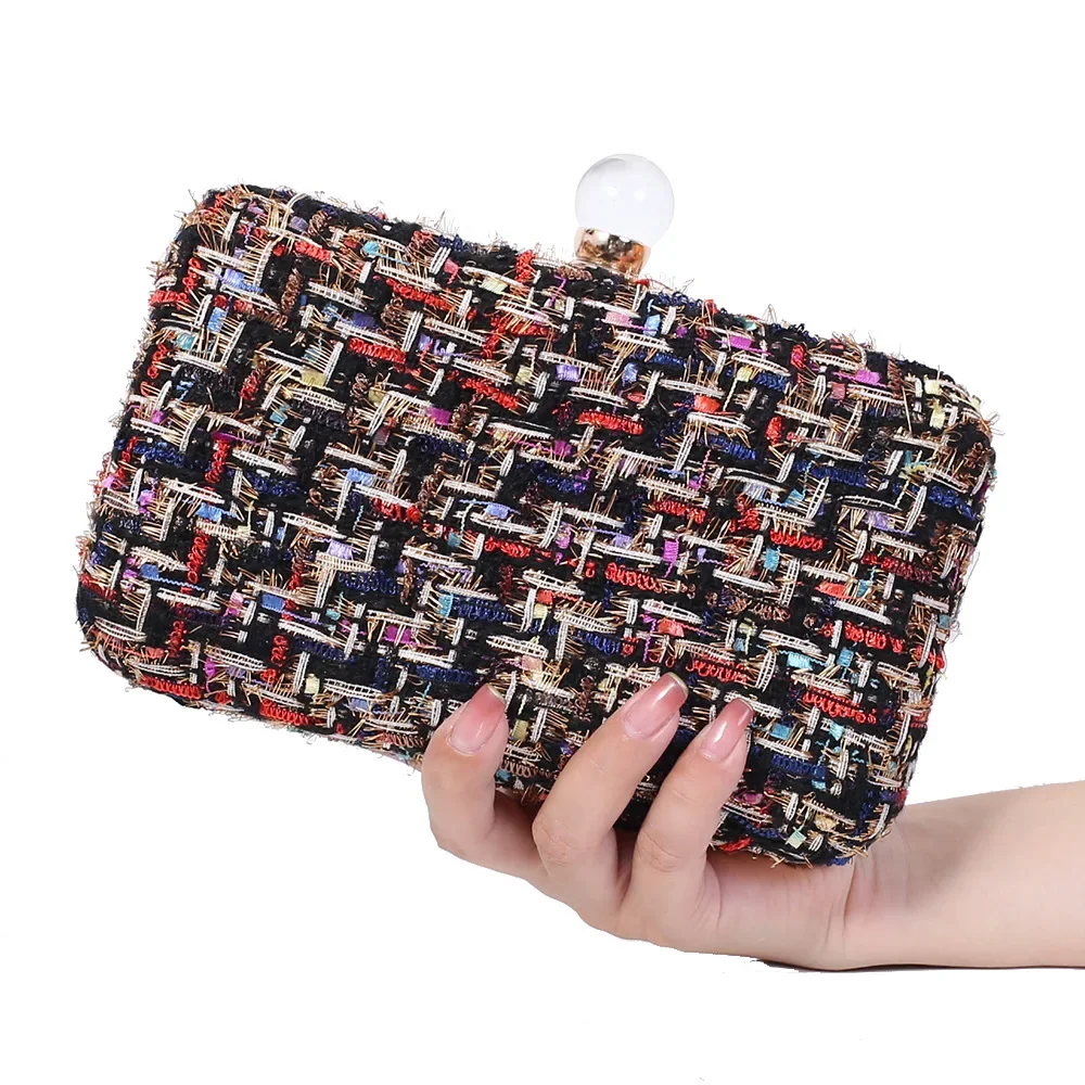 Evening-Dinner-Bag-Retro-Ladies-Clutch-Dinner-Bag-Woven-Fabric-Clutch ...