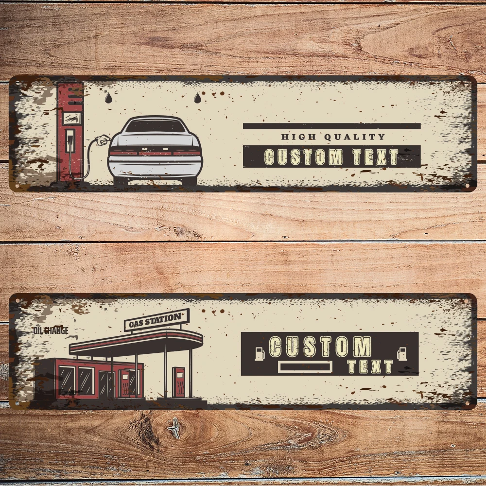 1pc-Conspicuous-petrol-station-custom-signage-Customized-Name-Iron ...