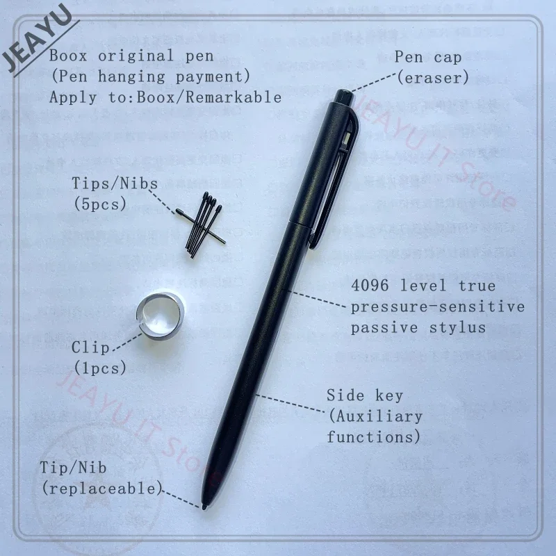 For-ReMarkable-2-Magnetic-Pen-With-Eraser-4096-Pressure-Sensitivity ...