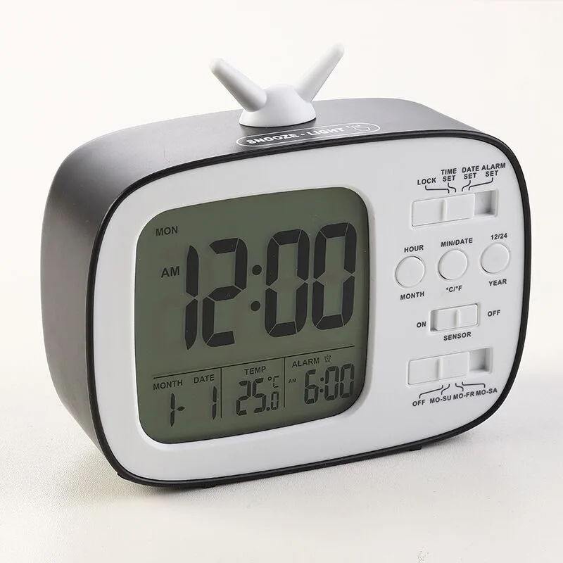 Cute-Alarm-Clock-Multifunctional-Bedside-Battery-Child-Alarm-Desk ...