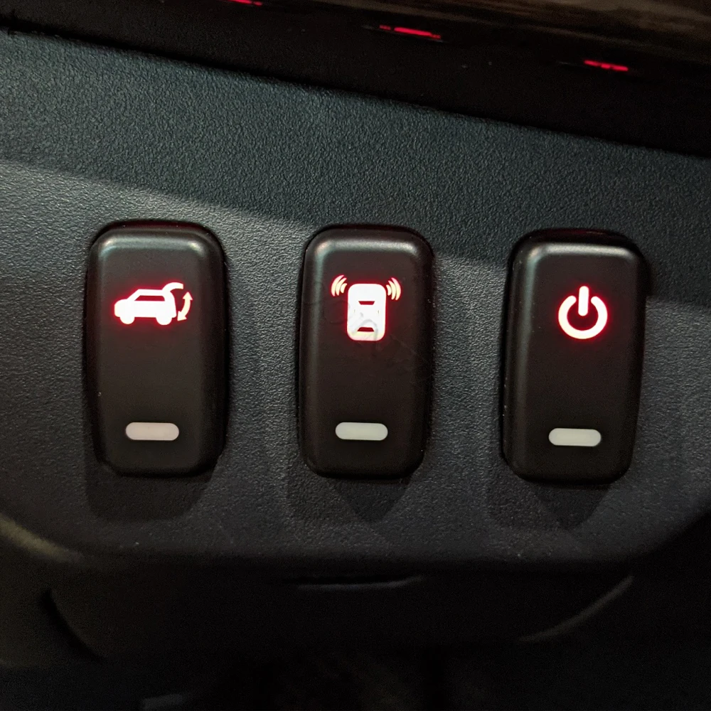 Car LED light Switch Radar Parking Sensor Control Button for Mitsubishi ...