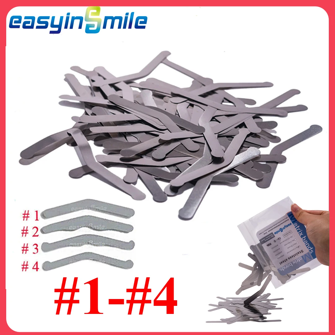 Easyinsmile-144Pcs-Dental-Tofflemire-matrix-bands-universal-stainless ...