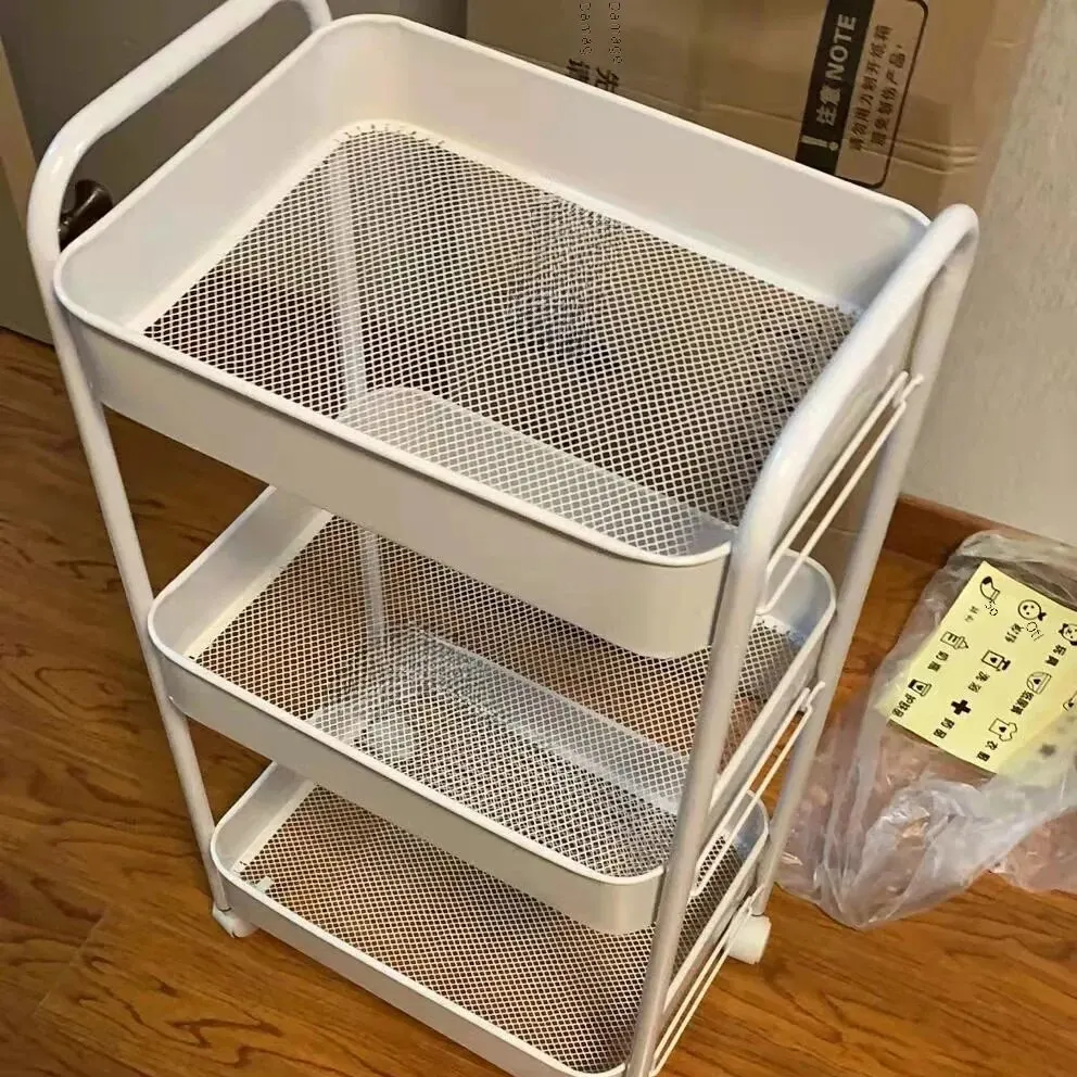 Multi-functional Vegetable Cart Kitchen Storage Rack Floor-to-ceiling ...