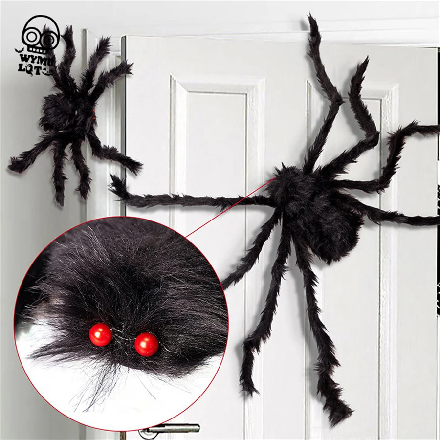 30cm-50cm-75cm-90cm-125cm-150cm-200cm-Black-Spider-Halloween-Decor ...