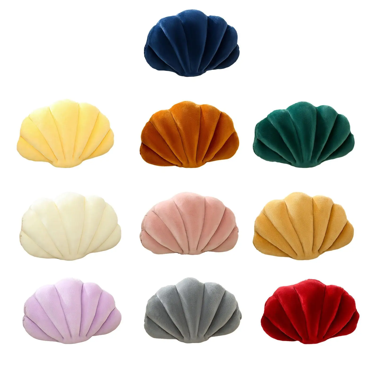 Shell-Pillows-Plush-Pillow-Lightweight-Cute-Clam-Pillow-Floor-Cushion ...