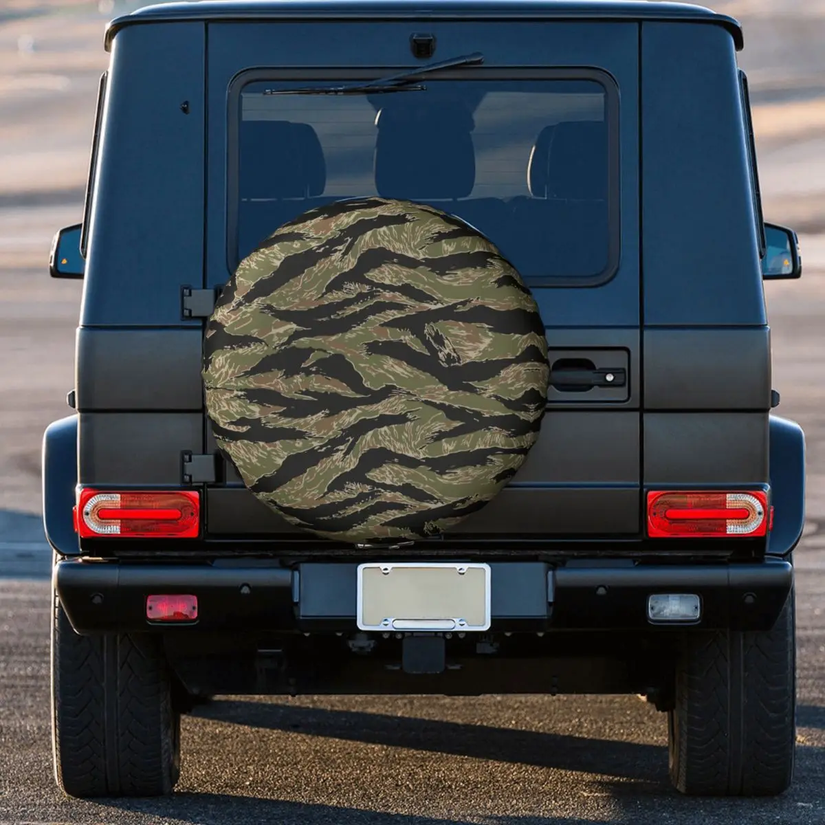 Tiger Stripe Camouflage Military Jeep