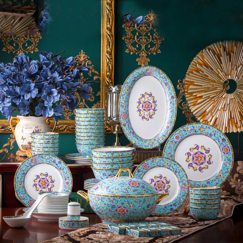 Jingdezhen-High-end-Bone-China-Tableware-Set-Food-Bowl-Sushi-Dishes ...