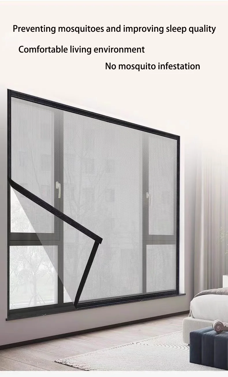 Customized-integral-mosquito-screen-window-without-perforations ...