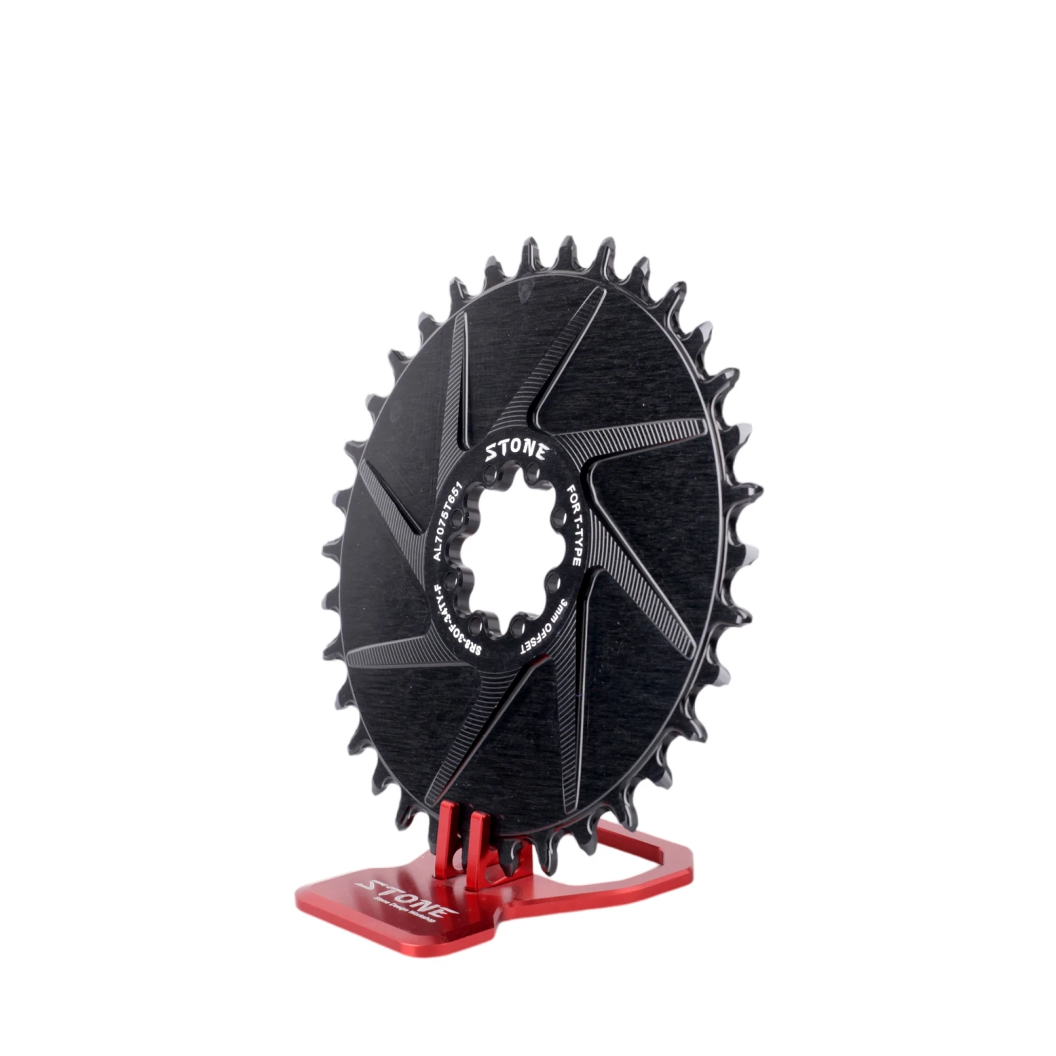 Stone Bike Chainring Aero for AXS Flattop T-type MTB 12S 3mm Offset ...