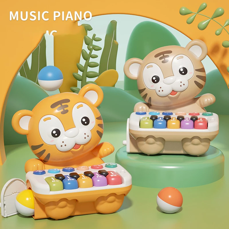Baby-Tiger-Musicial-Piano-Cute-Instrument-Toy-Keyboard-Electric ...