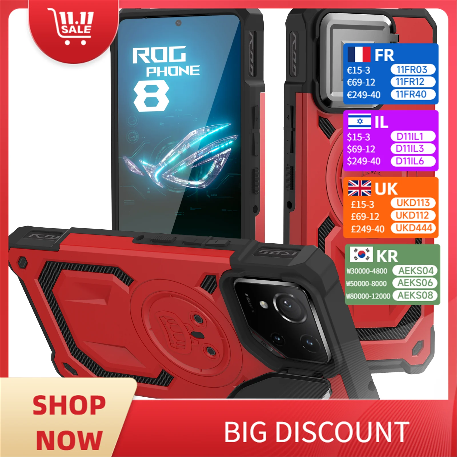HARUINO for ROG Phone 9/8/7/6/5 Case for ROG Phone 6 7 8 Pro Military ...