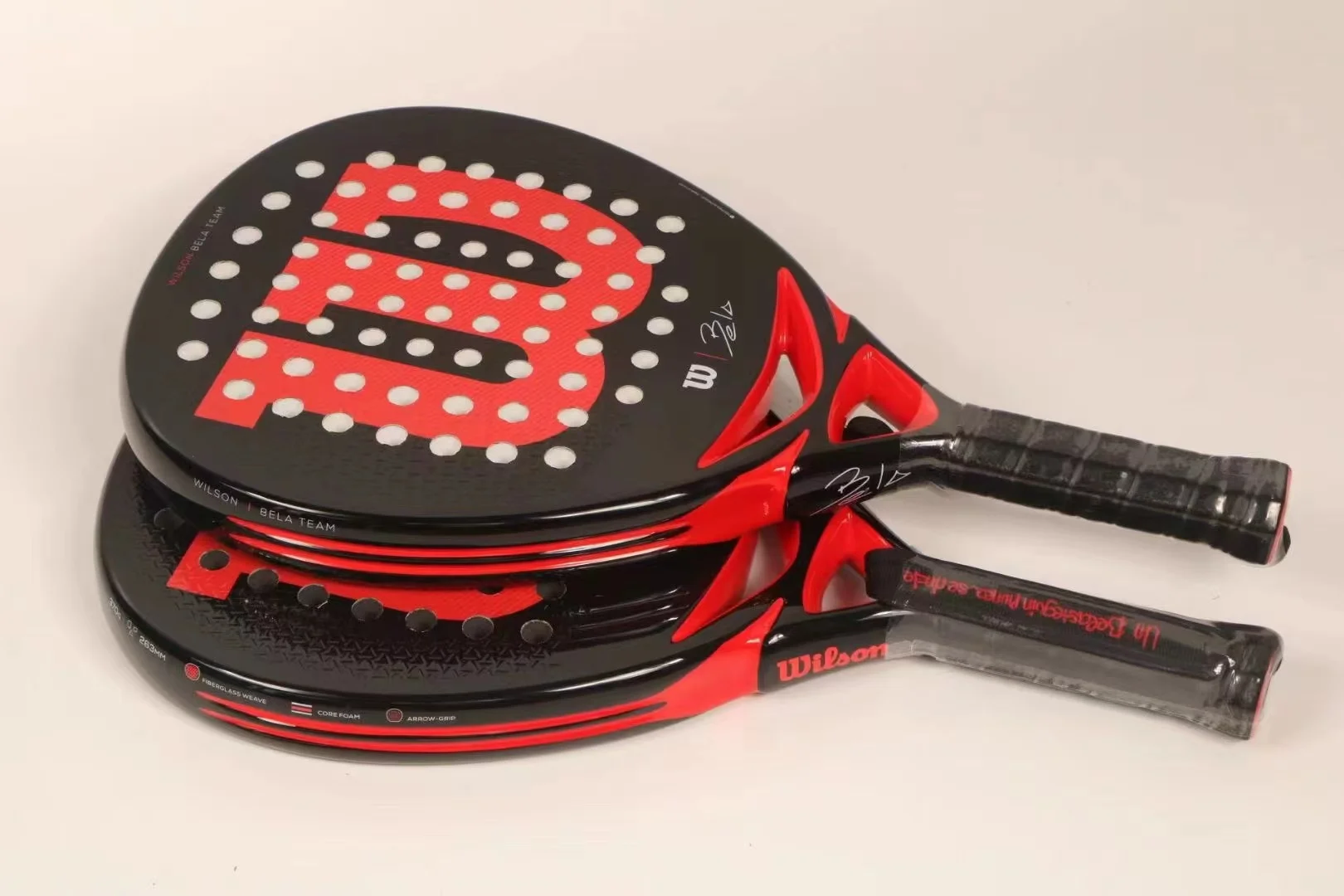 W Padel Racket Porfessional Series Palas 3 Layer Carbon Fiber Board ...