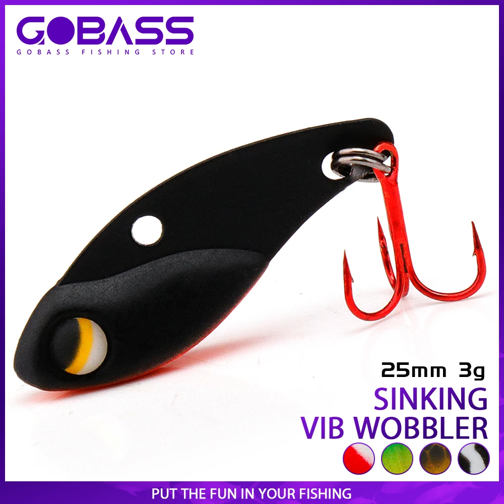 GOBASS-Metal-Mini-VIB-Spoon-Fishing-Lure-25mm-3g-Sinking-Vibration ...