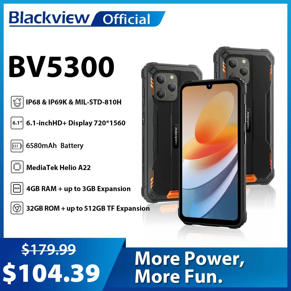 Blackview-BV5300-Rugged-Phone-4GB-32GB-Smartphone-IP68-Waterproof ...