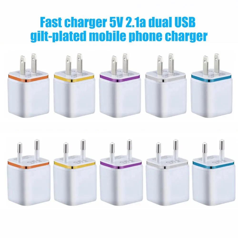 5V-2-1A-48W-Dual-USB-Ports-Quick-Charging-Wall-Charger-Mobile-Phone ...