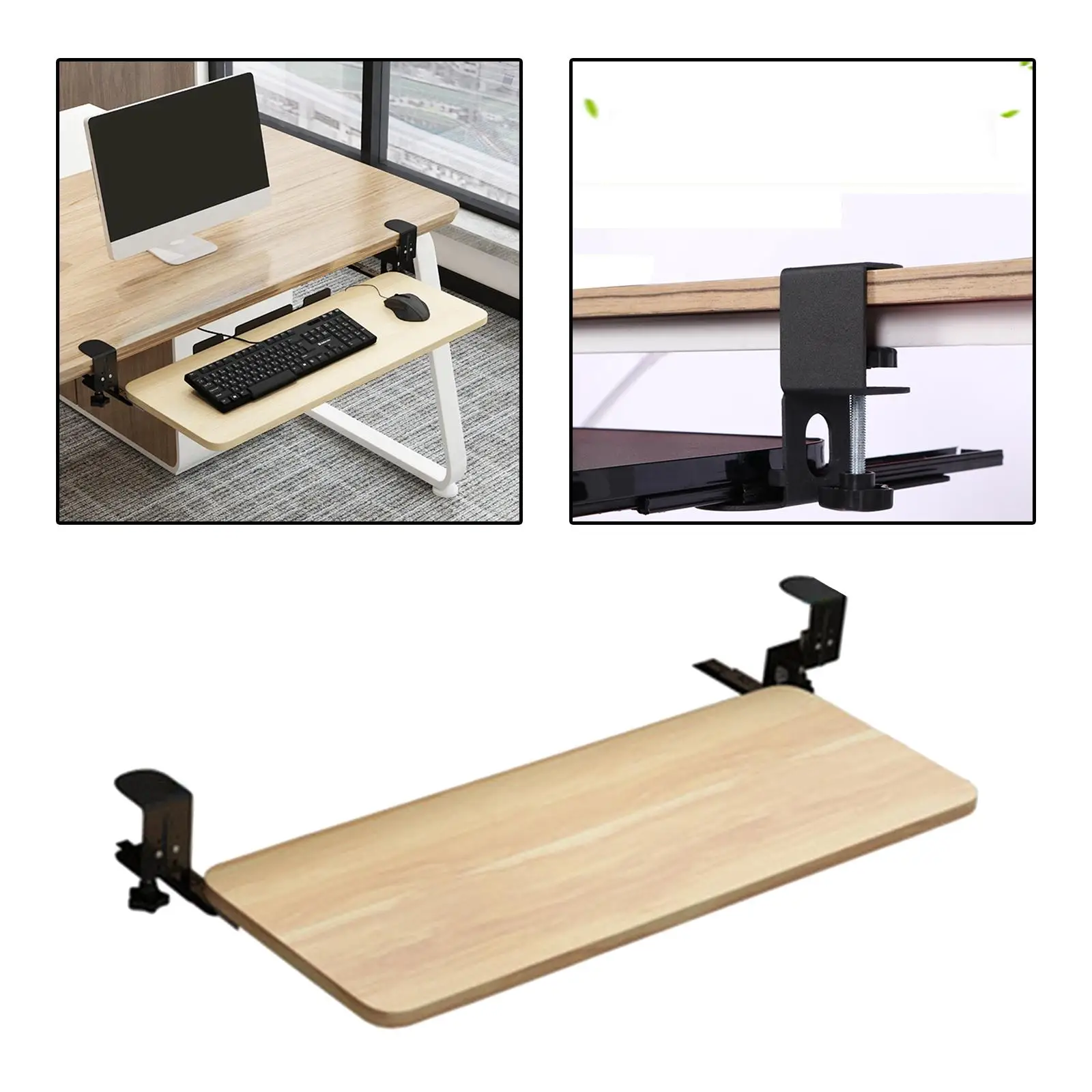 Keyboard-Extension-Tray-Under-Computer-Table-Slide-Out-Platform ...
