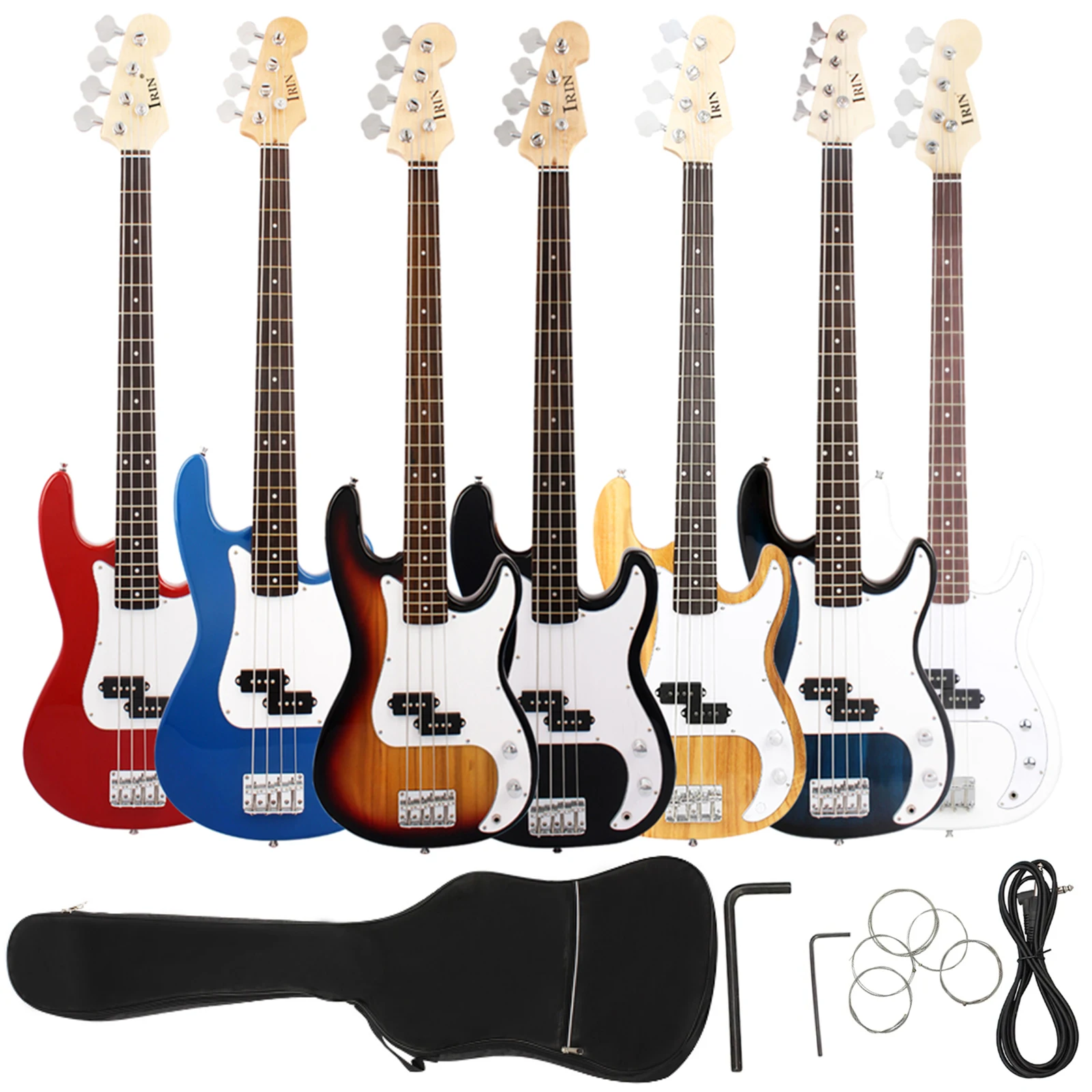 4-Strings-Bass-Guitar-20-Frets-Basswood-Body-Electric-Bass-Guitar-with ...