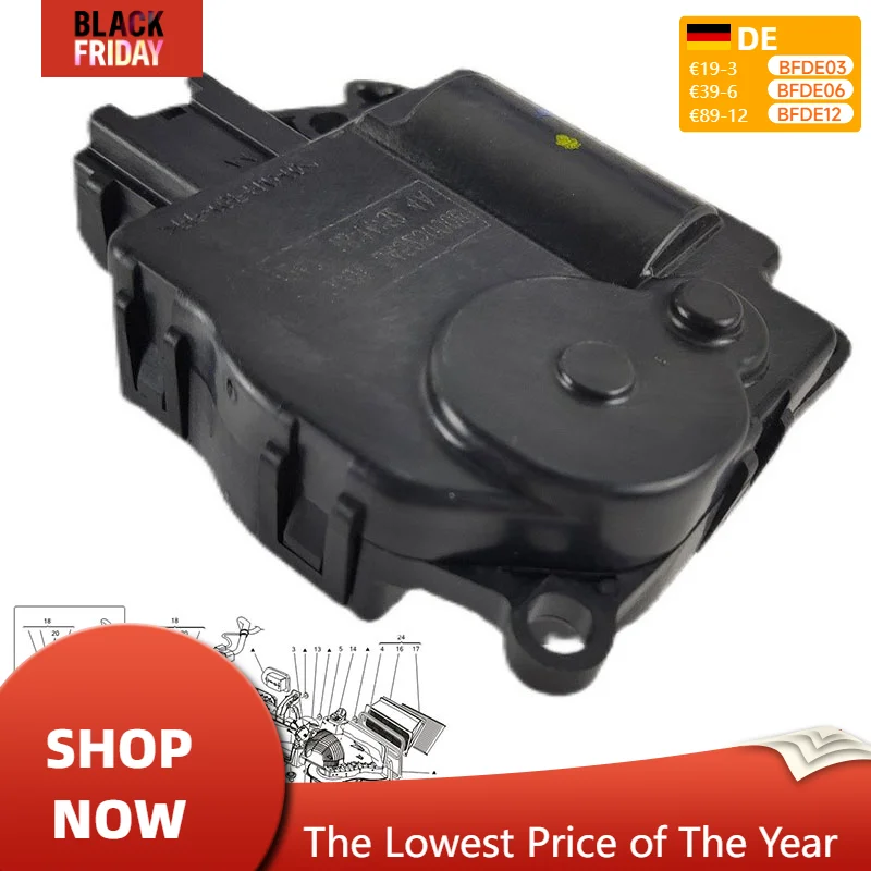 Car-Heater-Temperature-Blend-Door-Flap-Actuator-Air-Motor-Parts ...