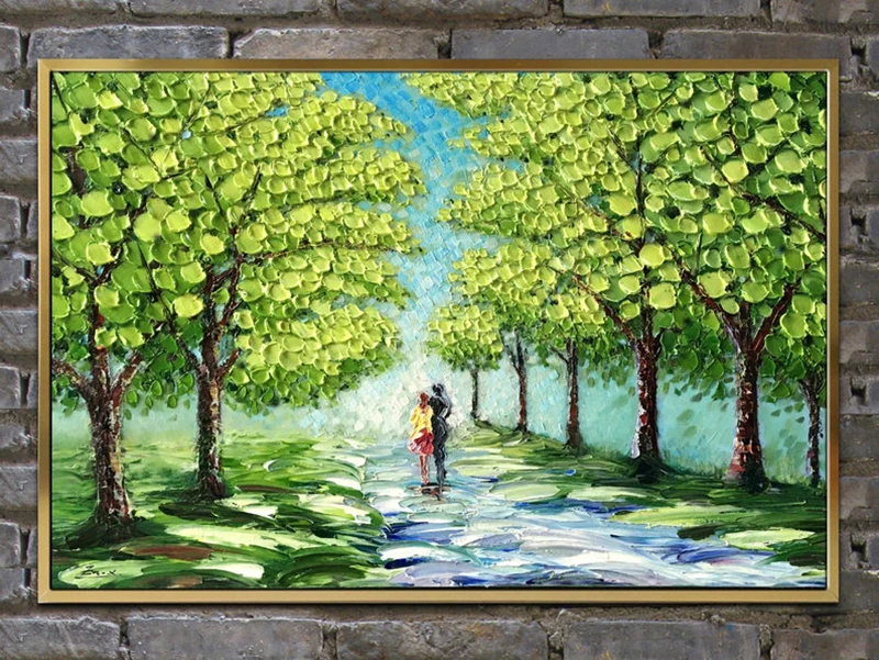 Simple Oil Painting Trees