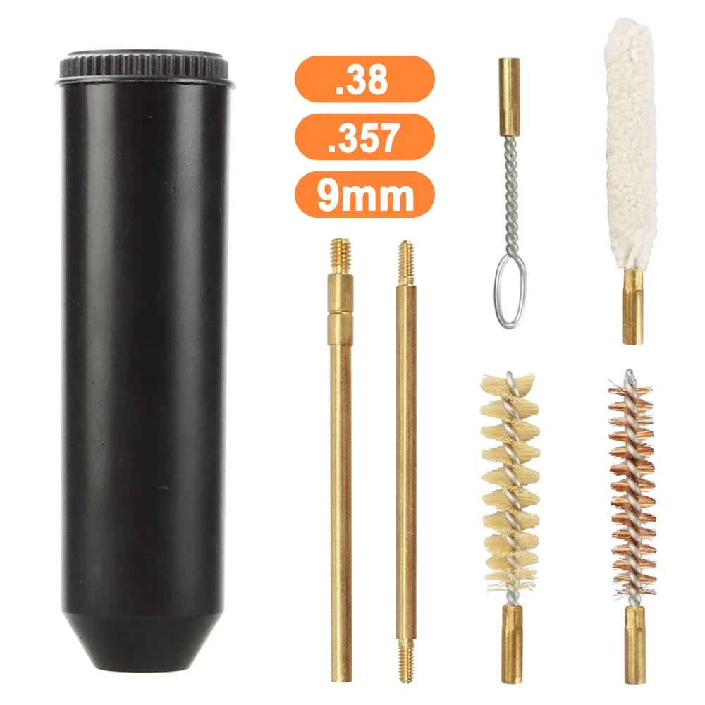 7pcs-set-9mm-Gun-Cleaning-Kit-Pocket-Size-Brass-Brush-Rod-Cotton-Brush ...