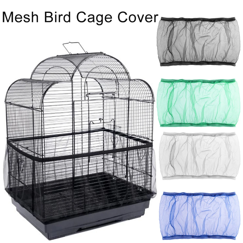 Mesh Bird Cage Cover Shell Dustproof Birdcage Parrot Cage Net Nylon ...