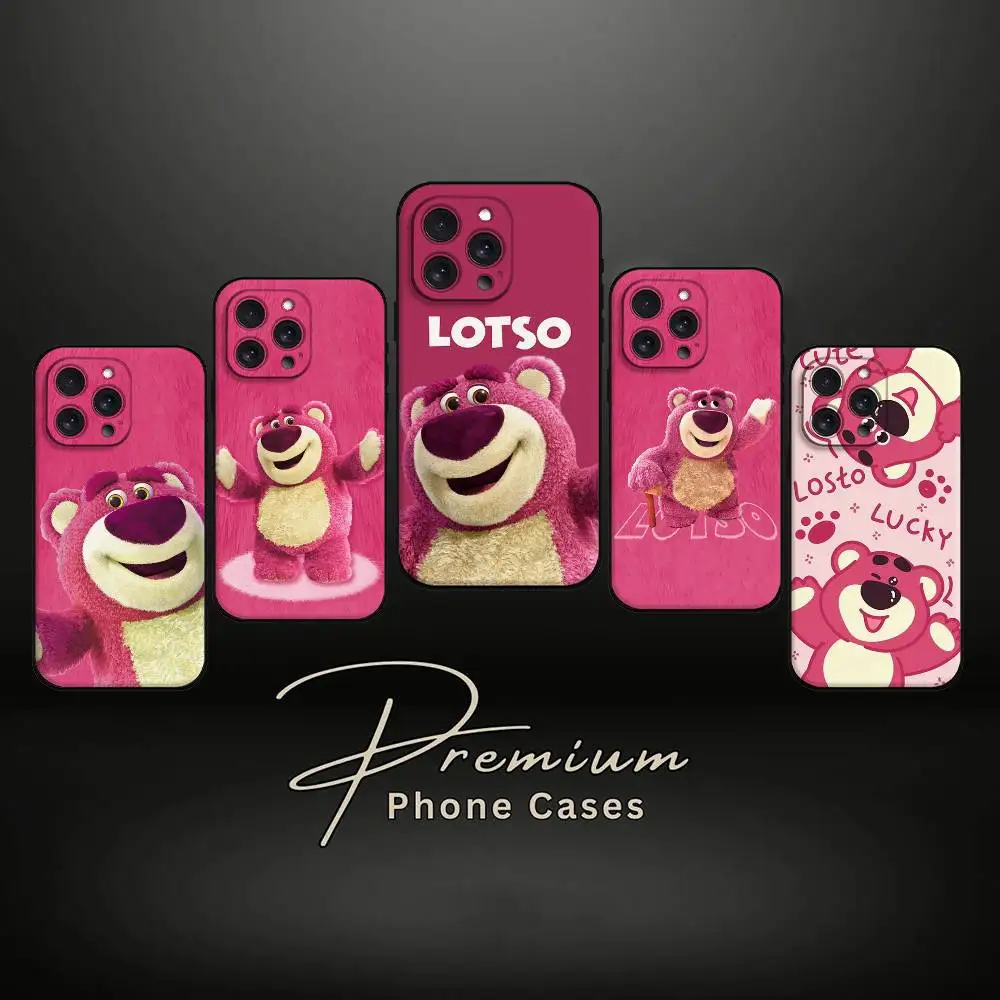 L-Lotso Huggin'Bear Phone Case For IPhone 17 Pro 15 13 14 16 11 12 Pro ...