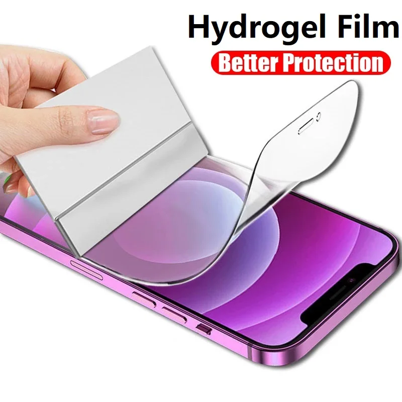 Soft Hydrogel Film For iPhone 13 12 mini 11 14 Pro Max X XS XR Screen ...