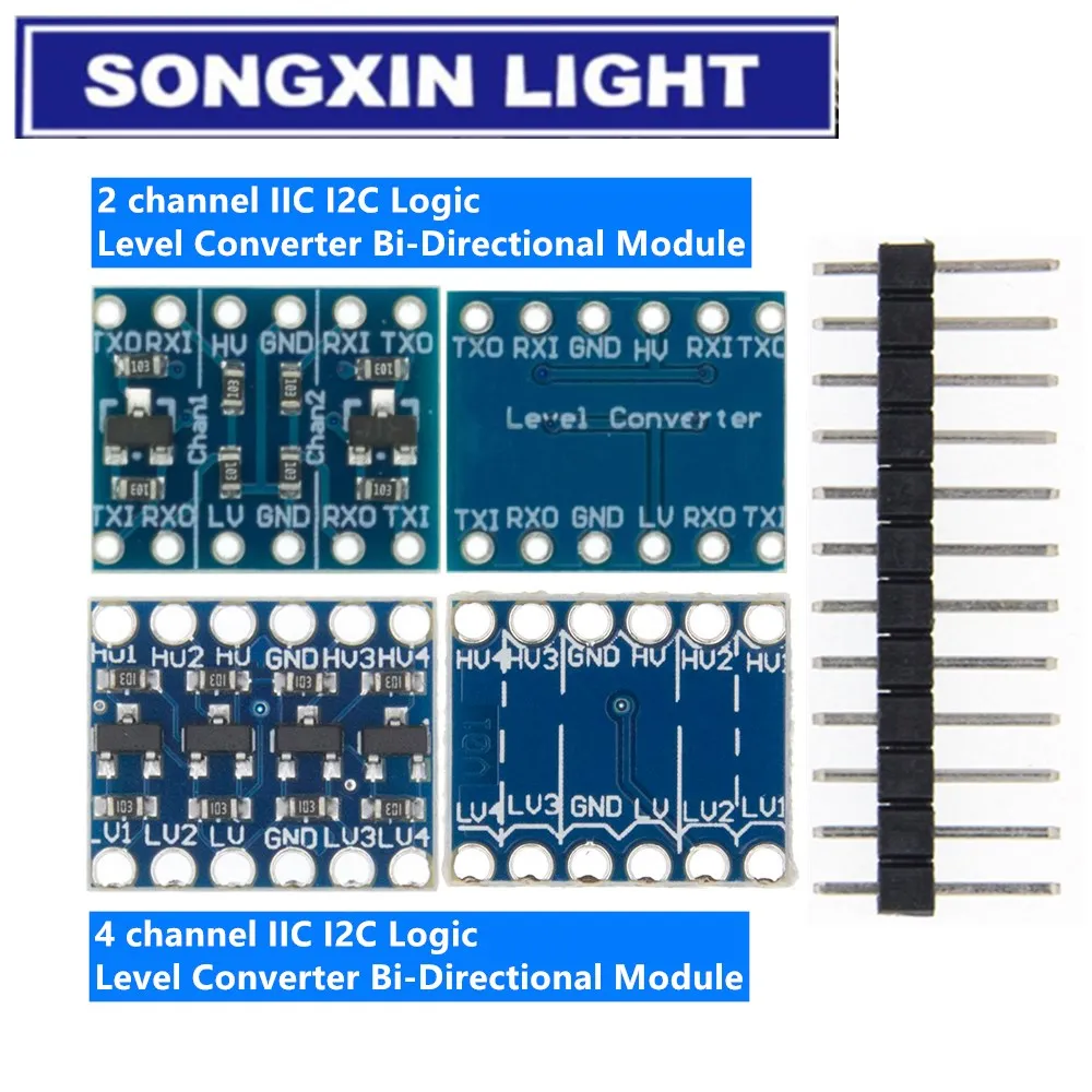 2-4-Channel-IIC-I2C-Logic-Level-Converter-Bi-Directional-Module-5V-to-3 ...