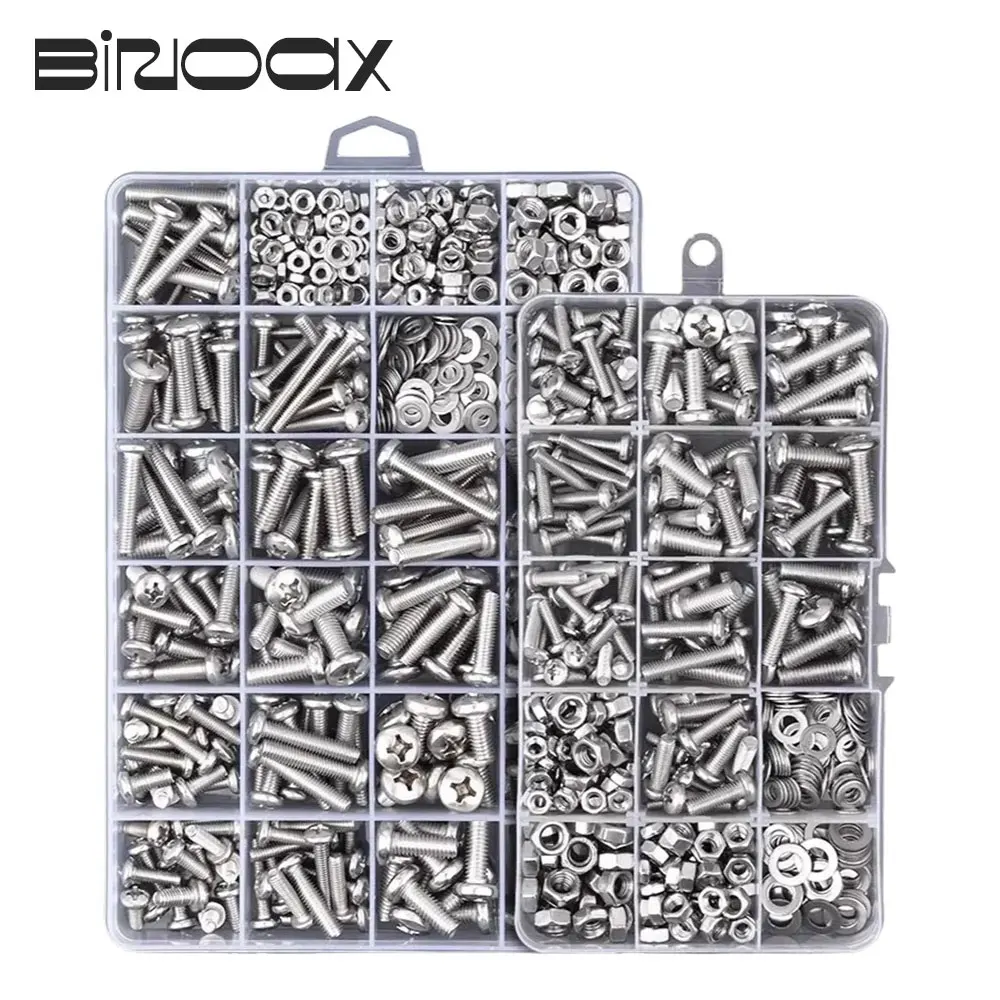 Screw Nuts Caps Set Screws Washers Self-Tapping Screws Kit M2M3 M4M5M6 ...