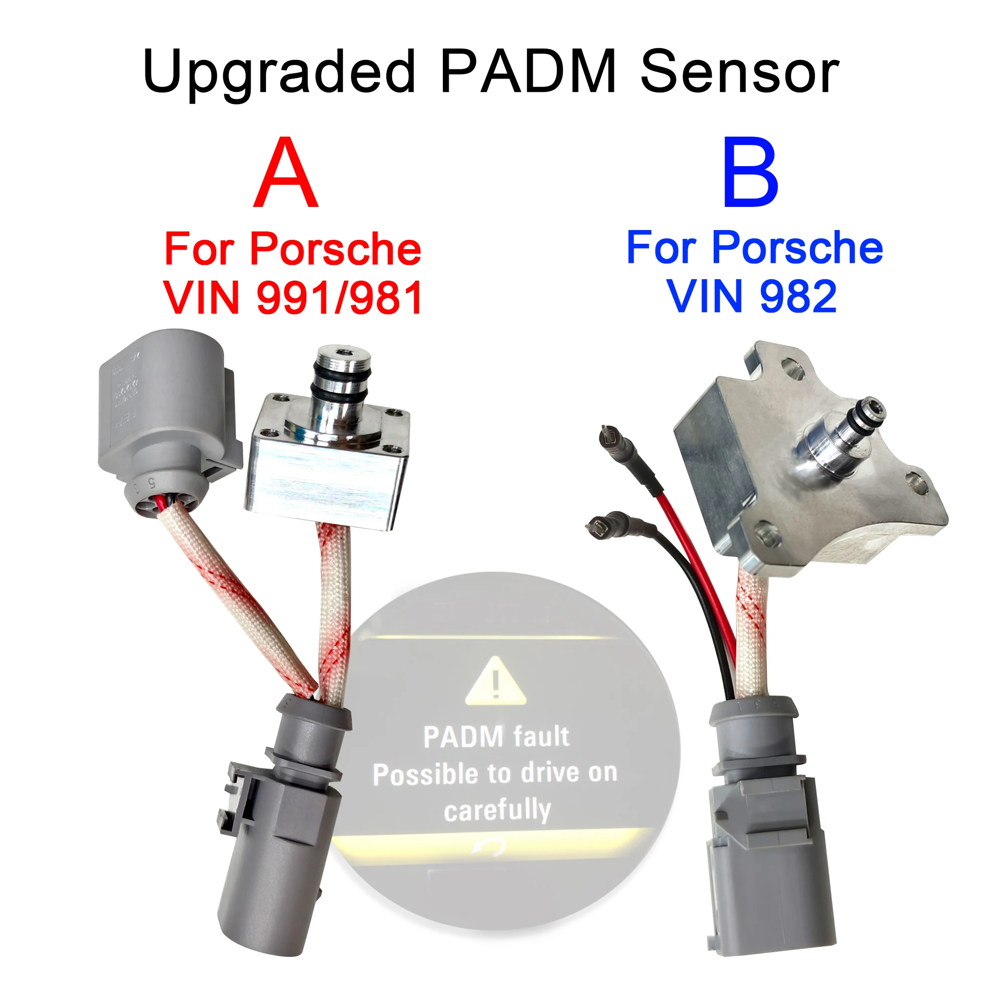 Upgraded PADM Sensor, A For Porsche VIN 991/981, B For Porsche VIN 982 ...
