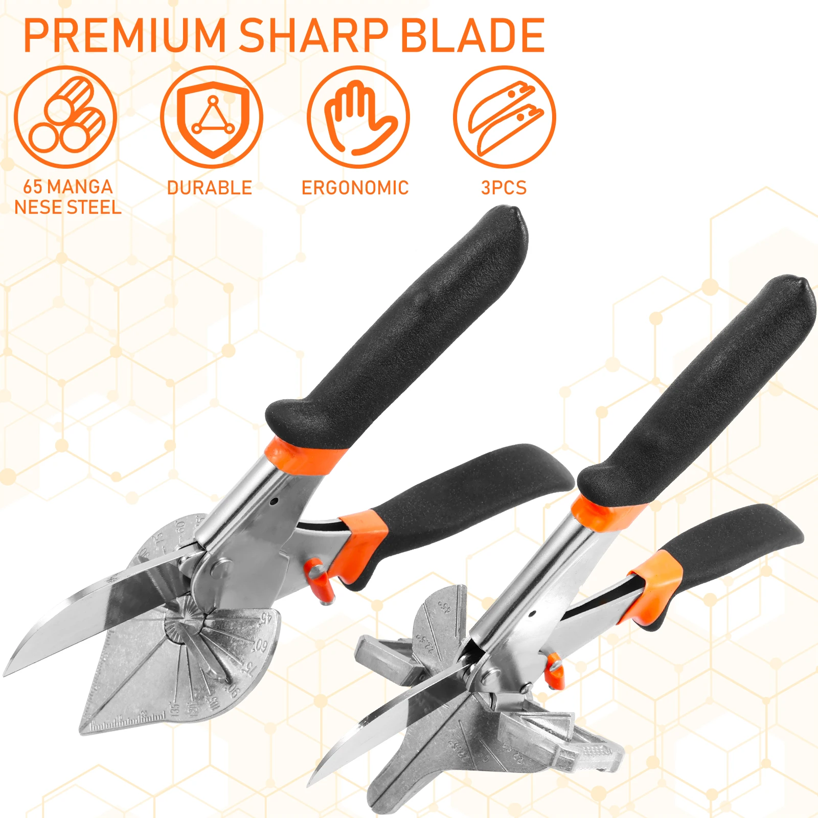 2Pcs-Multi-Angle-Miter-Shear-Cutter-45-to-135-Degree-Adjustable-Angle ...
