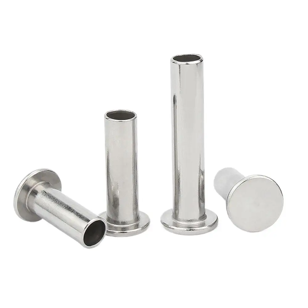 304-Stainless-Steel-Flat-Head-Semi-Hollow-Rivets-M2M2-5M3M4M5M6-Flat ...