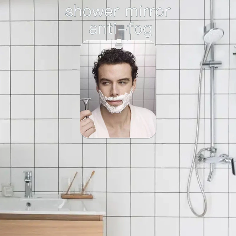 Portable-Shower-Mirror-Acrylic-Anti-Fog-Man-Shaving-Mirror-Hand-Held ...